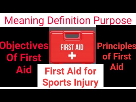 First-Aid: Objectives and Principles Video Lecture - Physical Education ...