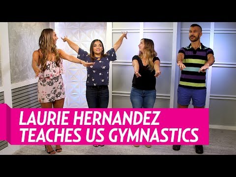 Laurie Hernandez Teaches us Gymnastics