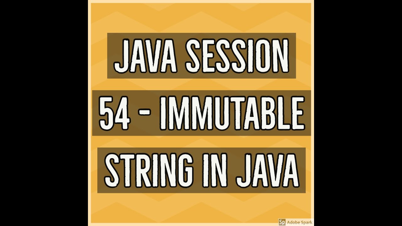 Java #54 - Immutable String in Java