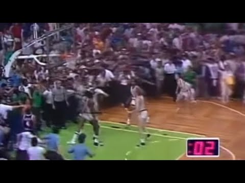 Celtics Fans storm the court at the Boston Garden with the Celtics winning the 1984 NBA Finals