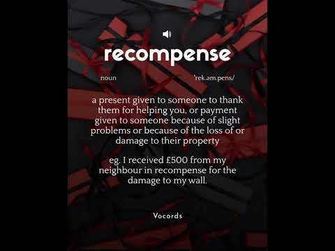 Synonyms: Amends, Atonement, Compensation.