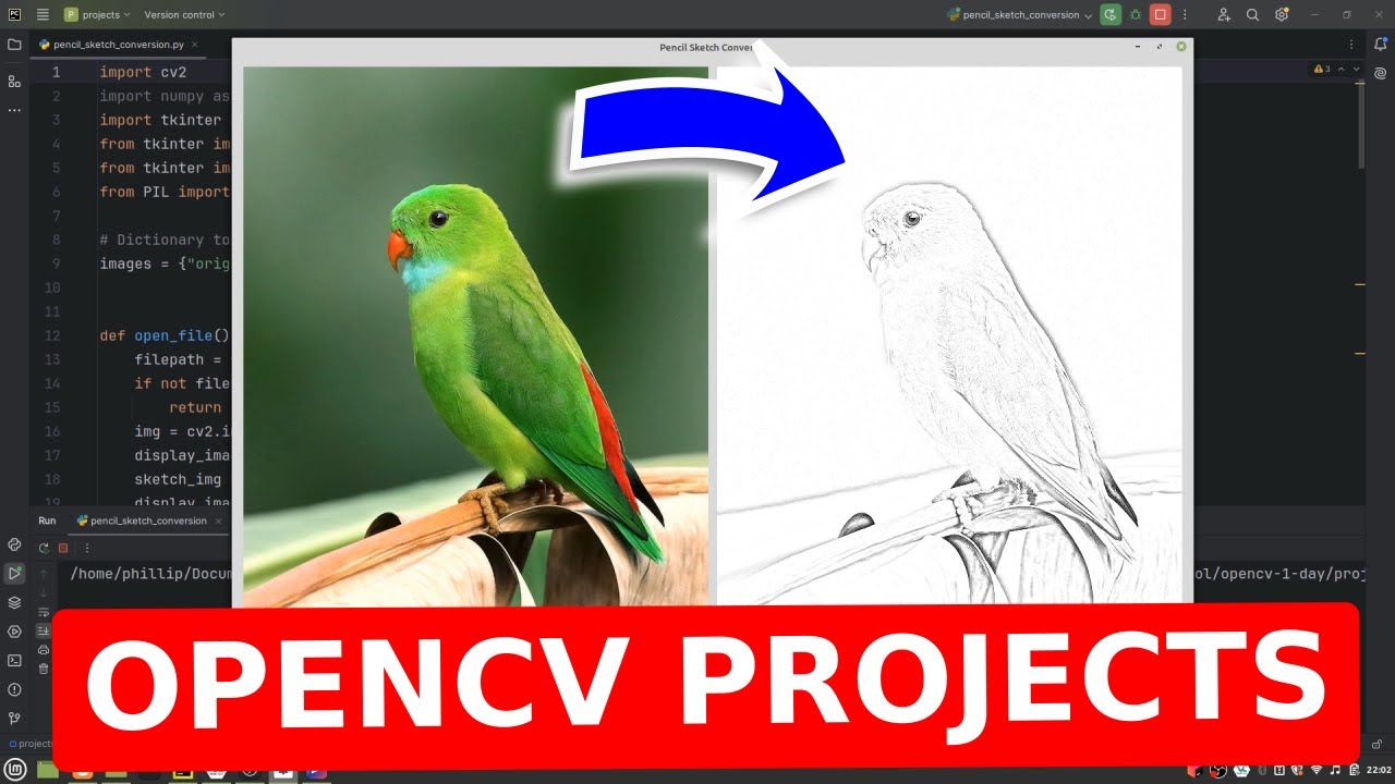 20 computer vision projects with Python and OpenCV