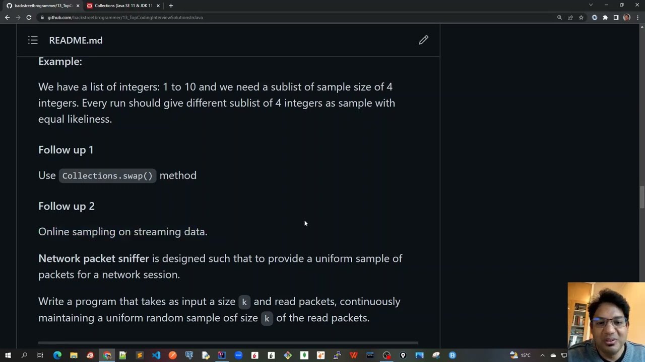 10 - Random Sampling - SOLUTION - Using Collections.swap() method
