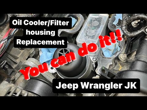 How to replace your Jeep Wrangler JKU Oil Filter/Cooler housing - Detailed video.
