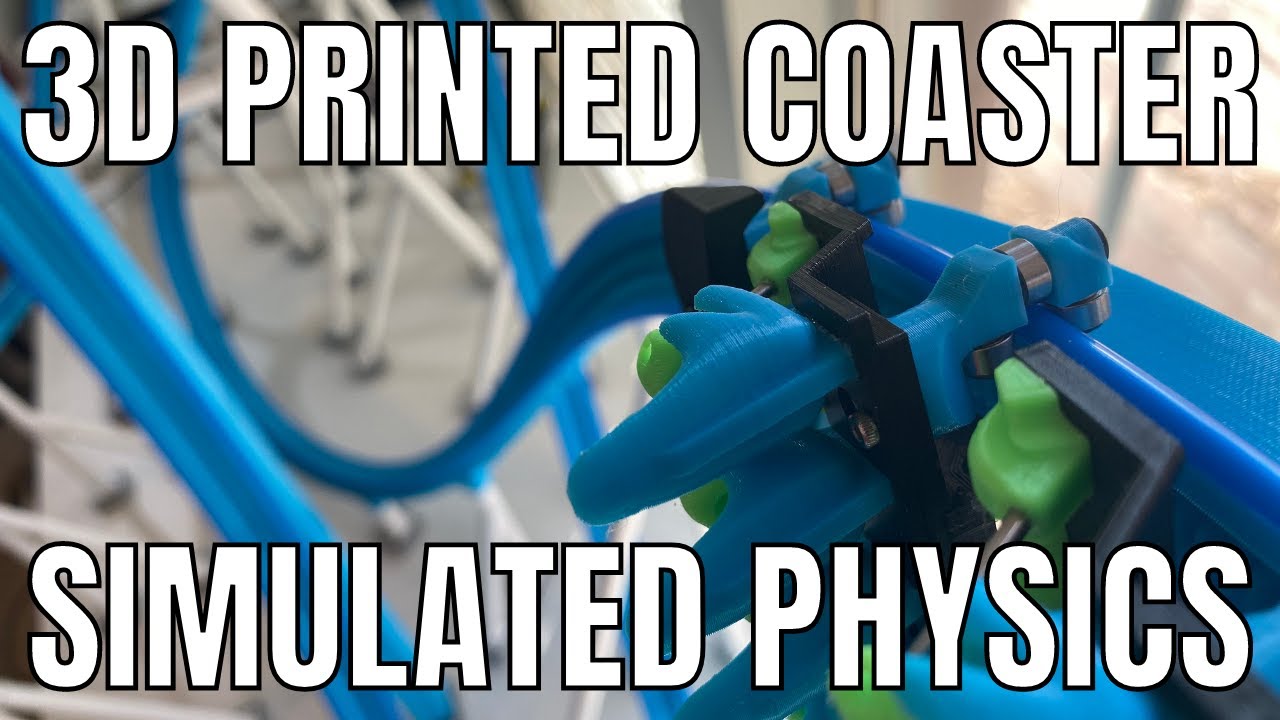 3D Printed Powered Roller Coaster