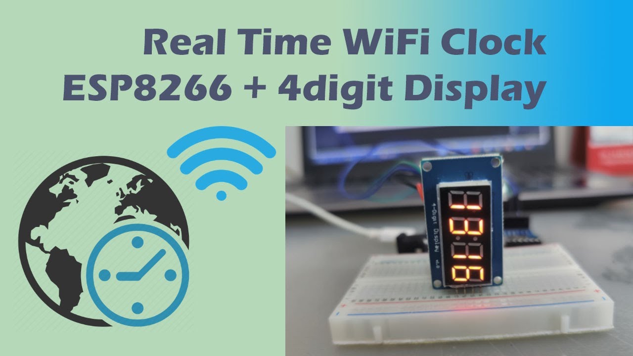 ESP8266 WiFi Clock without RTC (EASY STEPS)