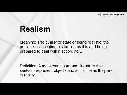 Realism Meaning