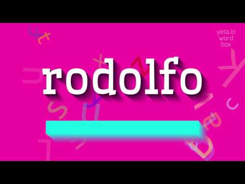 How to say "rodolfo"! (High Quality Voices)