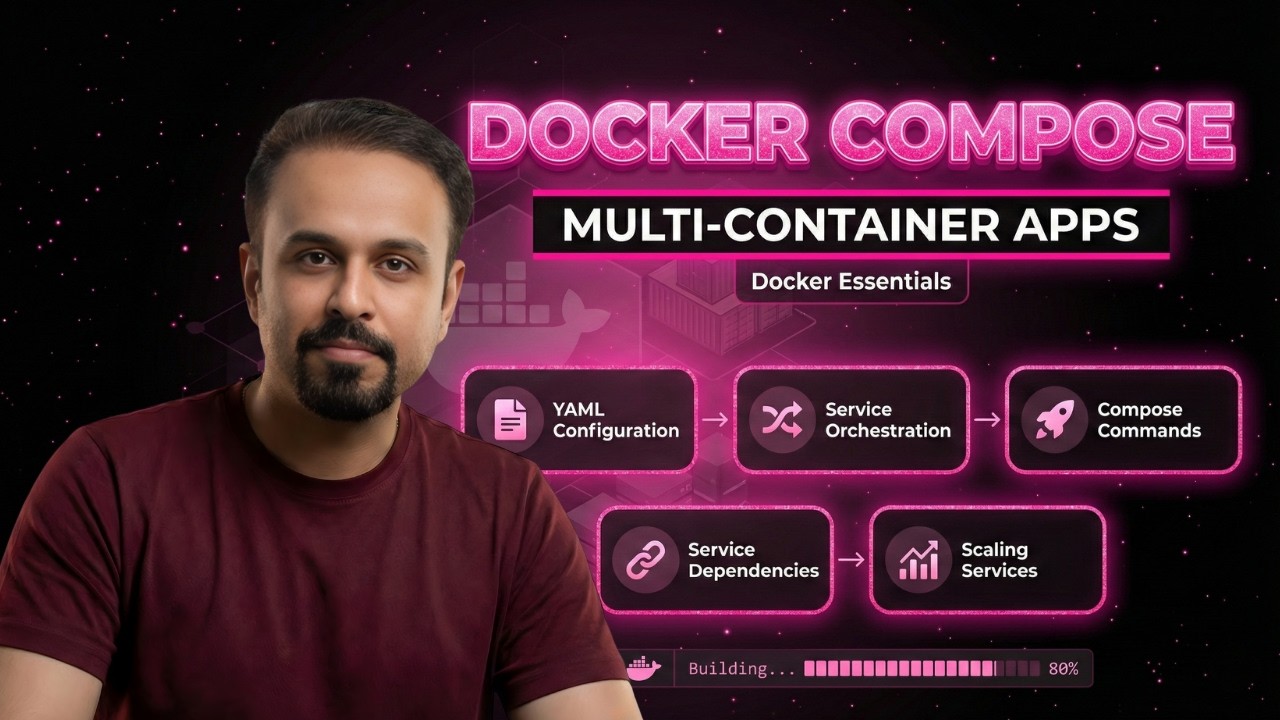 Docker Compose Explained | Run Multi-Container Apps with One Command | Cloud & Devops