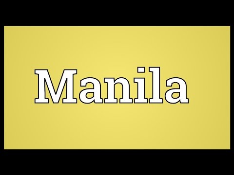 Manila Meaning