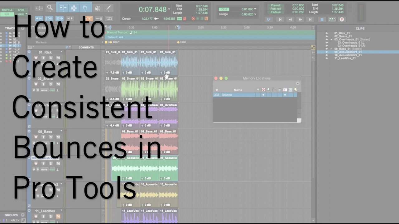 How to Create Fast, Consistent Bounces in Pro Tools!