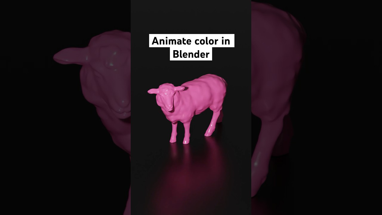 Animating color changes in Blender is too easy #animation #blender #tutorial #shorts