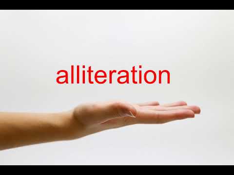 How to Pronounce alliteration - American English