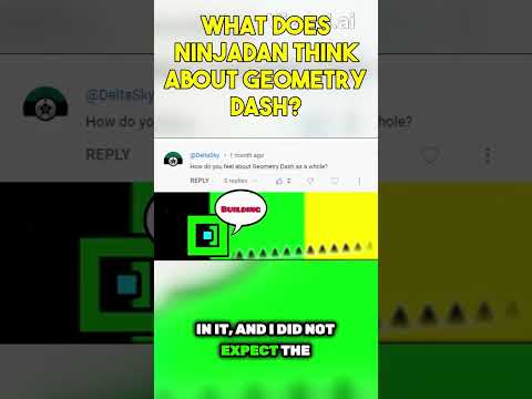 What Does Ninjadan Think About Geometry Dash? #gaming #geometrydash #gd #shorts #commentary #opinion