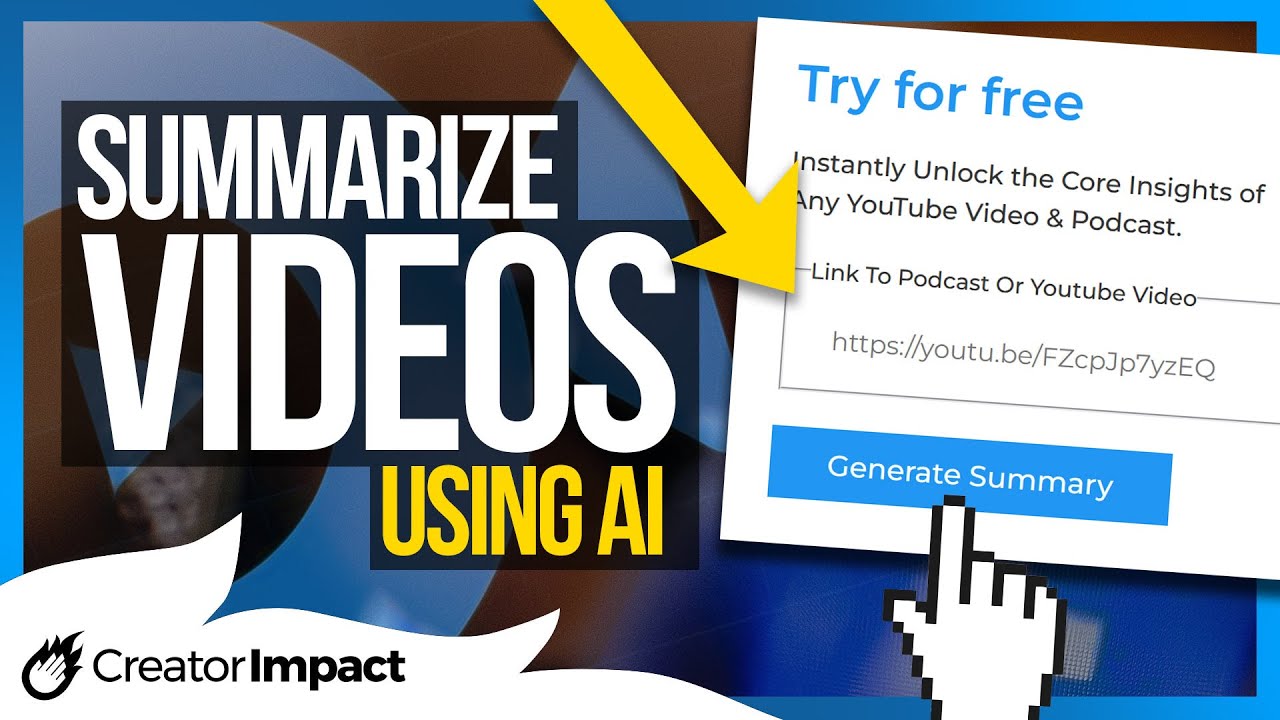 A Powerful YouTube Video Summarizer AI! (Full TubeOnAI Tutorial)