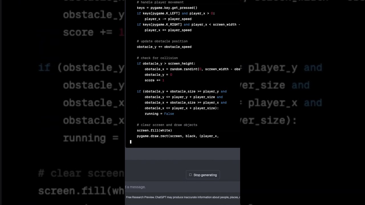 Can A.I. CODE an ENTIRE game on PYTHON? Watch ChatGPT Try...