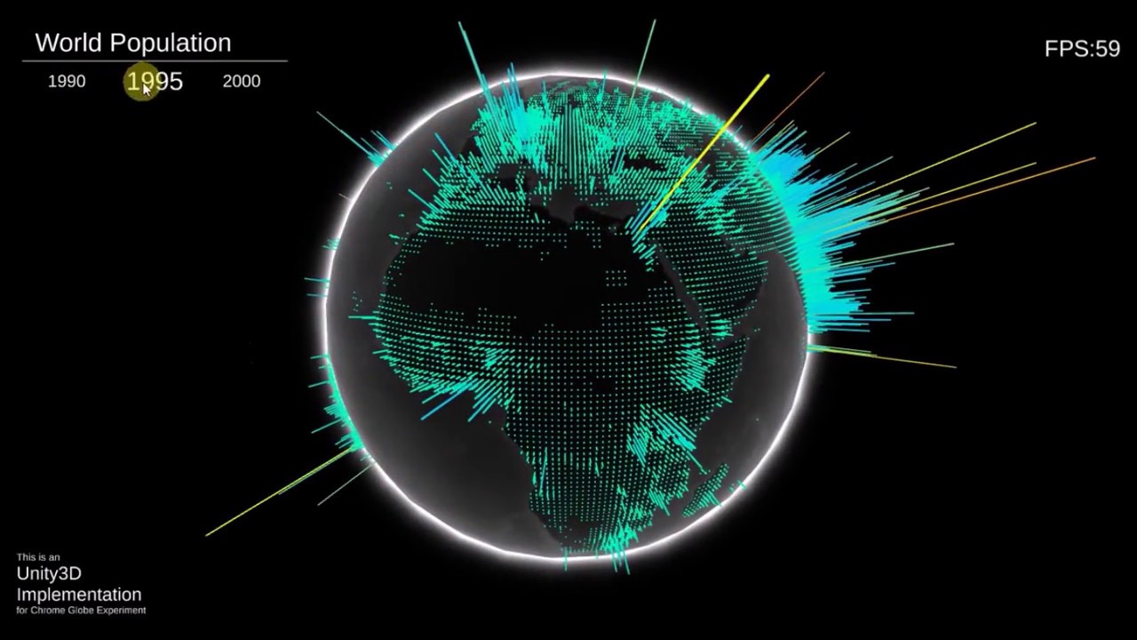 Unity3D Globe - Data Visualizer