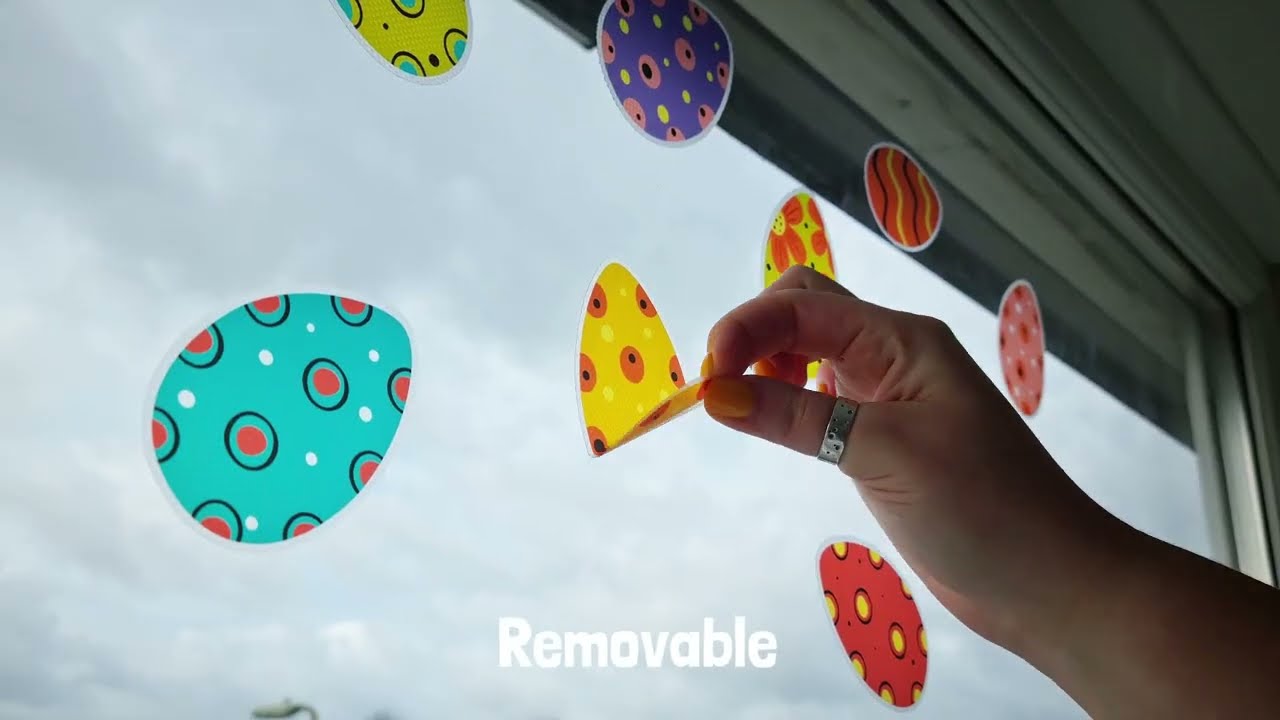 Easter Egg Window Stickers