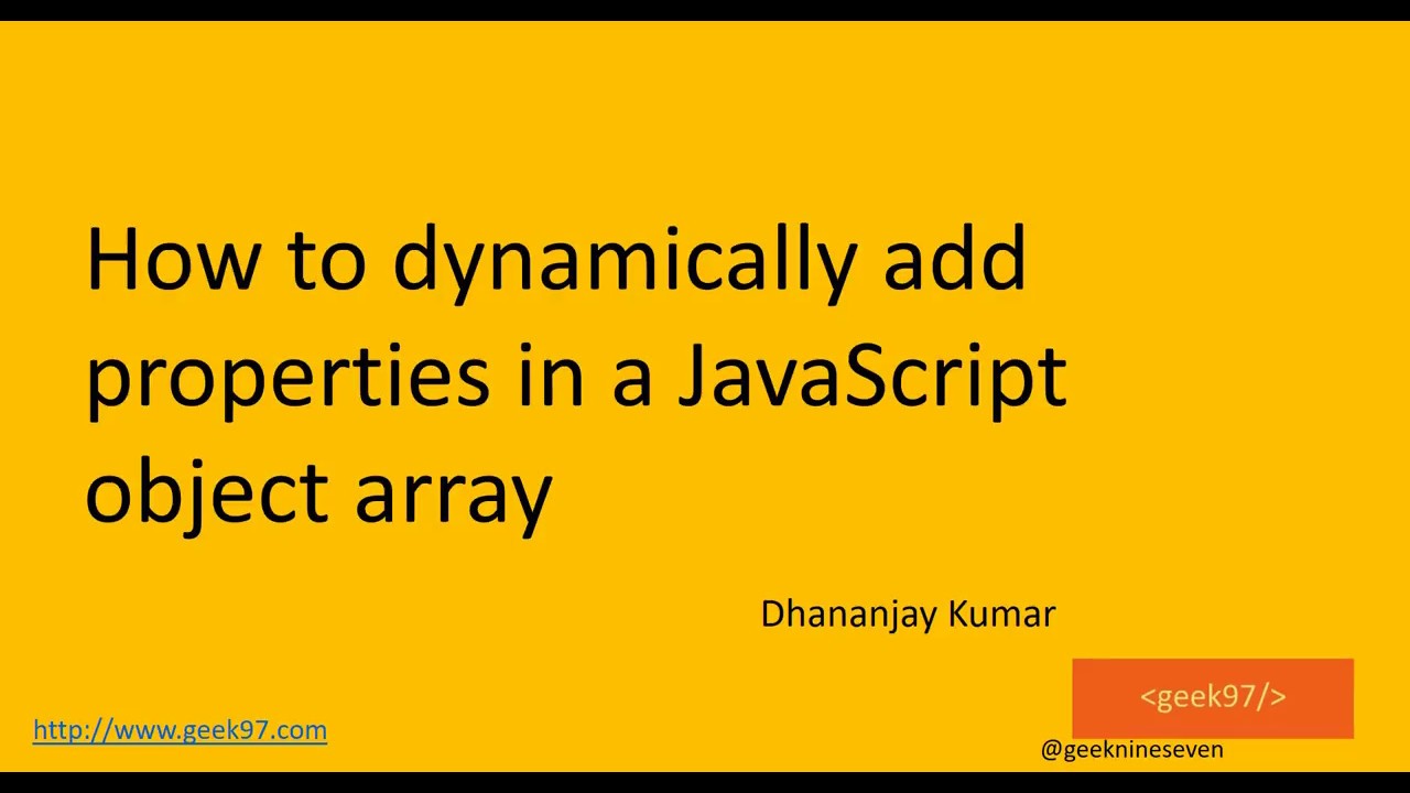 How to dynamically add properties in a JavaScript object array