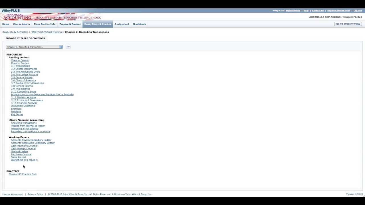 WileyPLUS Instructor Help - Read, Study & Practice