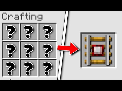 Minecraft: How to Craft Detector Rails (10 Second Crafts)