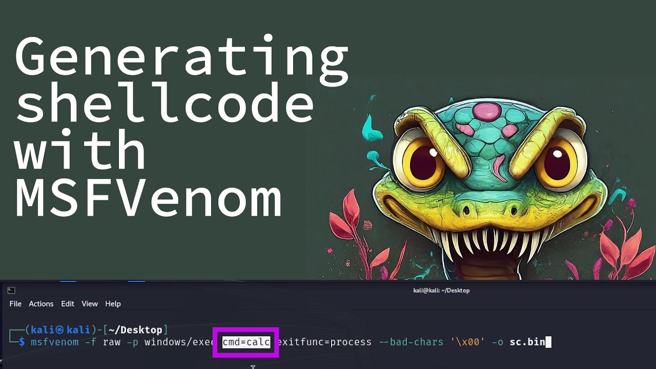 Generating Shellcode with MSFVENOM