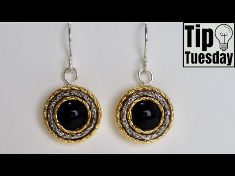 Tutoriel de fabrication de bijoux en fil de fer avec des boucles d'oreilles bouton antiques