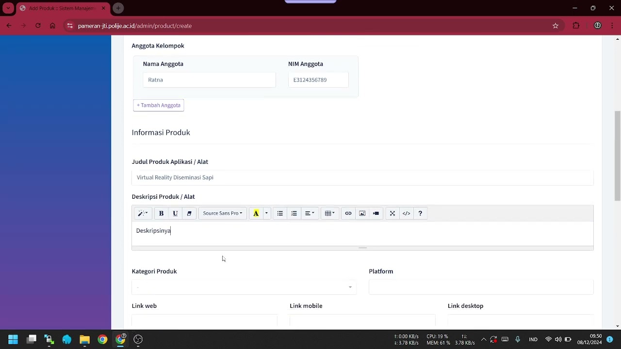 Tutorial Penggunaan Sistem Manajemen Pameran - Peserta