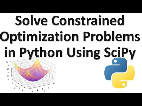Solve Constrained Optimization Problems in Python by Using SciPy Library and Trust Region Method