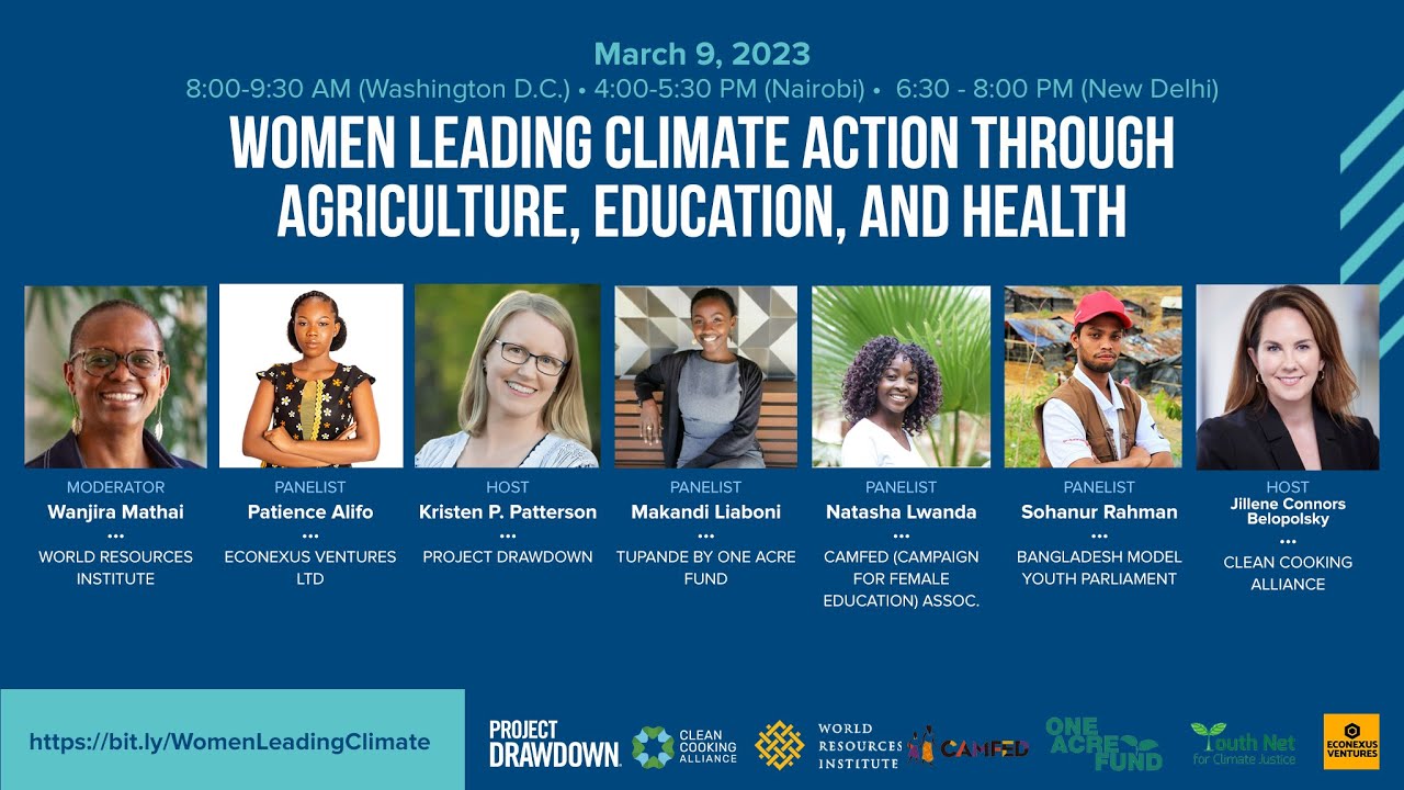 Women leading climate action through agriculture, education, and health