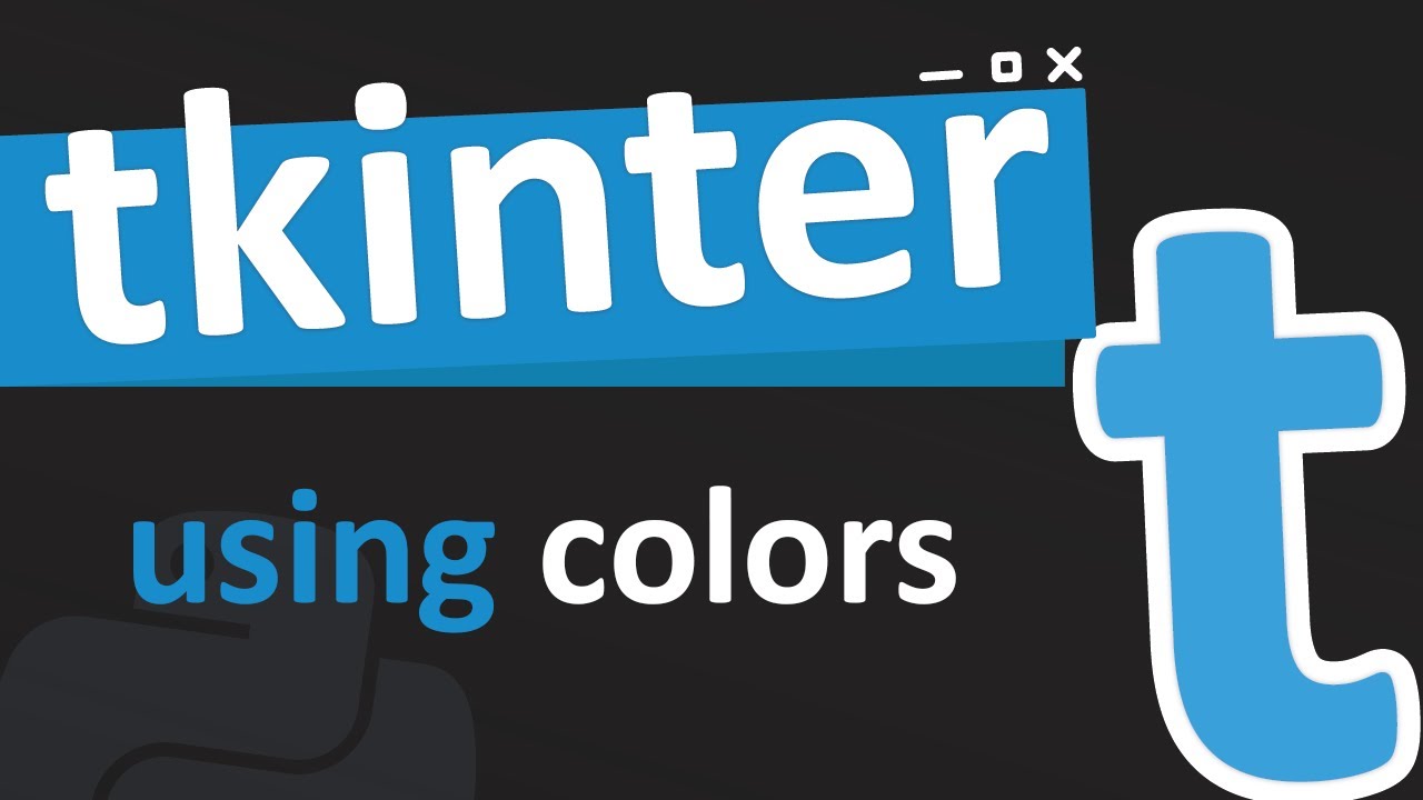 Using colors in tkinter