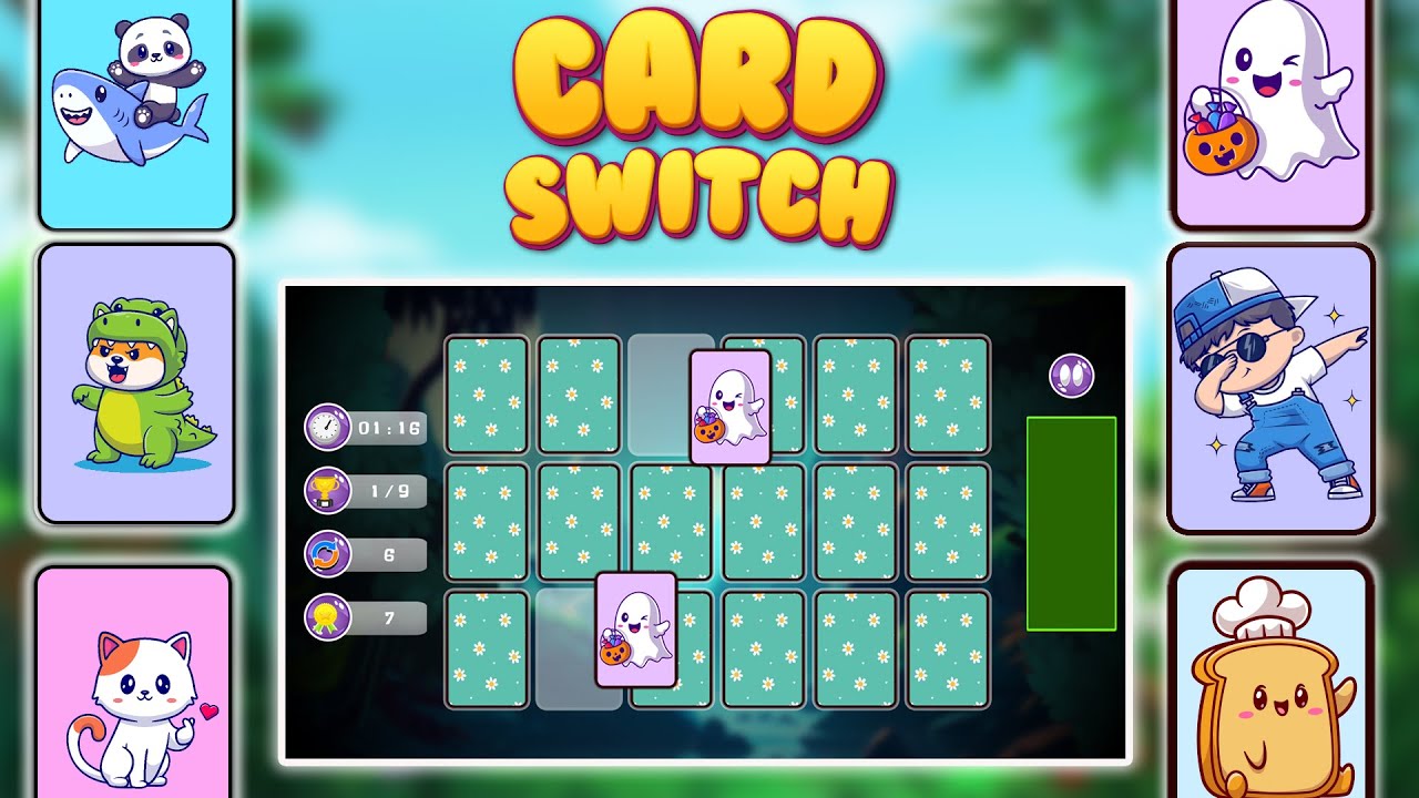Card Switch || Construct 3 Game Template || Source code