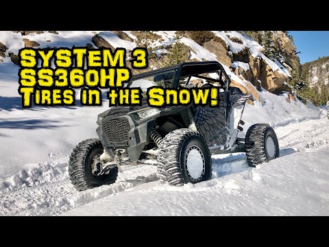 New System 3 SS360HP tires in the Snow!