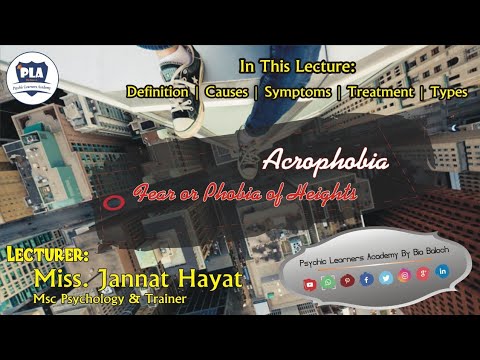 Acrophobia Urdu/Hindi Lecture#2 | Miss. Jannat Hayat | PLA By Bia Baloch