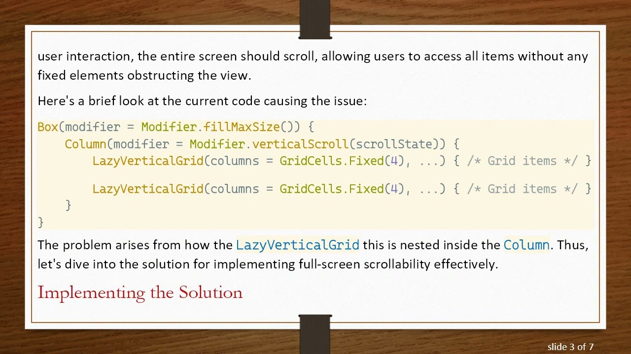 Implementing Full-Screen Scrollability in Android Jetpack Compose