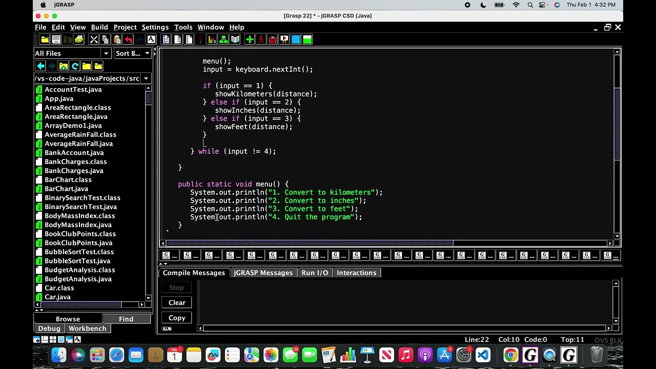 Conversion Program Java Programming Challenge