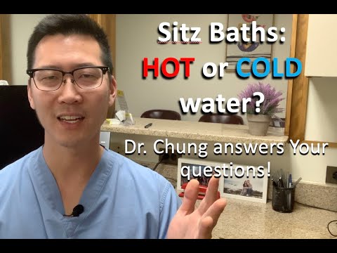 HOT or COLD water in a Sitz Bath? | Dr. Chung answers YOUR questions!