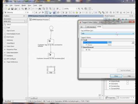 Create BPMN diagram using RE-Tools