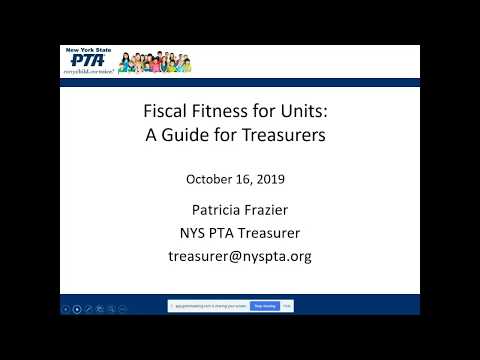 2019 10 16 19 33 Fiscal Fitness for Units A Guide for Treasurers Leadership Webinar Series