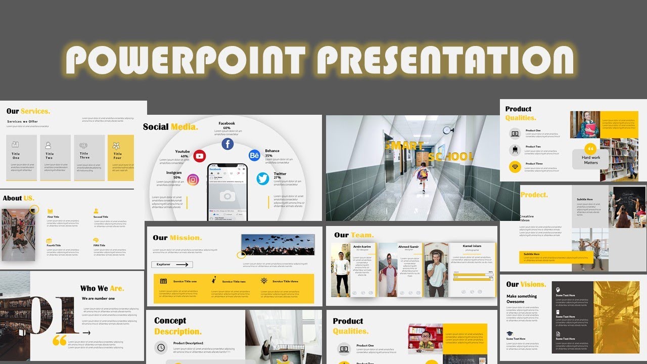 Powerpoint presentation -smart school-