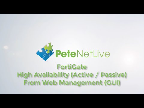 Fortigate High Availability Active / Passive GUI Setup