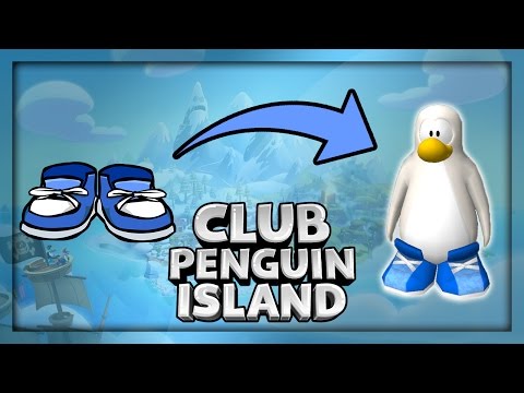 How to make Blue Sneakers in Club Penguin Island!