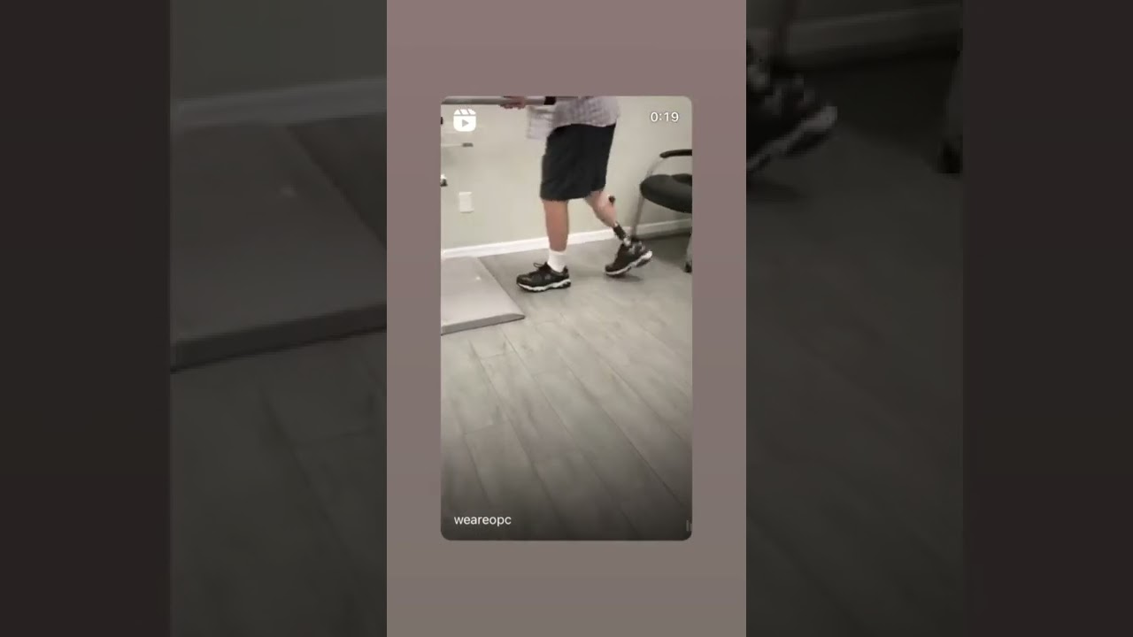 OPC Patient- Check out the range of motion of this Kinterra Hydraulic ankle!!