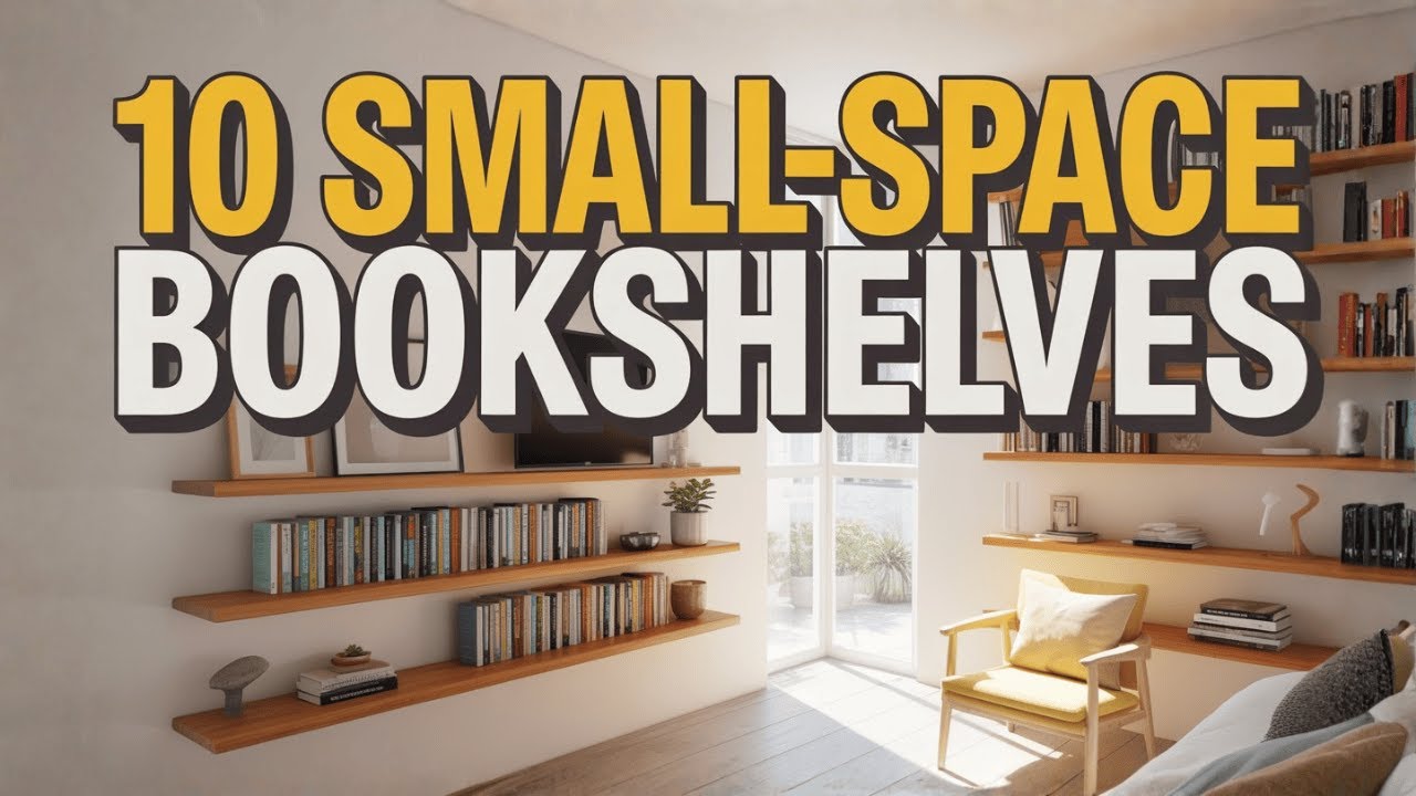 10 Stylish Bookshelves for Small Spaces | Smart Storage Ideas for Small Homes & Apartments