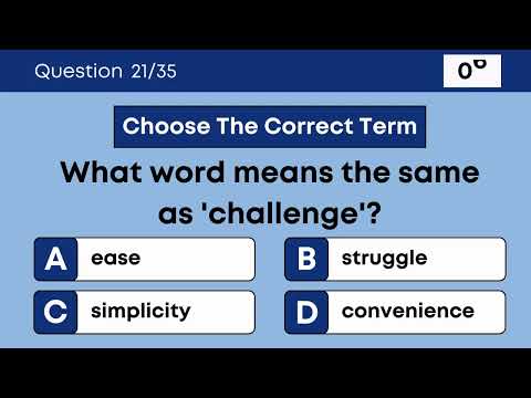 Synonyms and Antonyms Quiz 66: Can You Score 35/35?