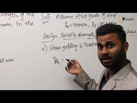 Design of Tension Members Numerical-3 - Steel Structures - GATE Video ...