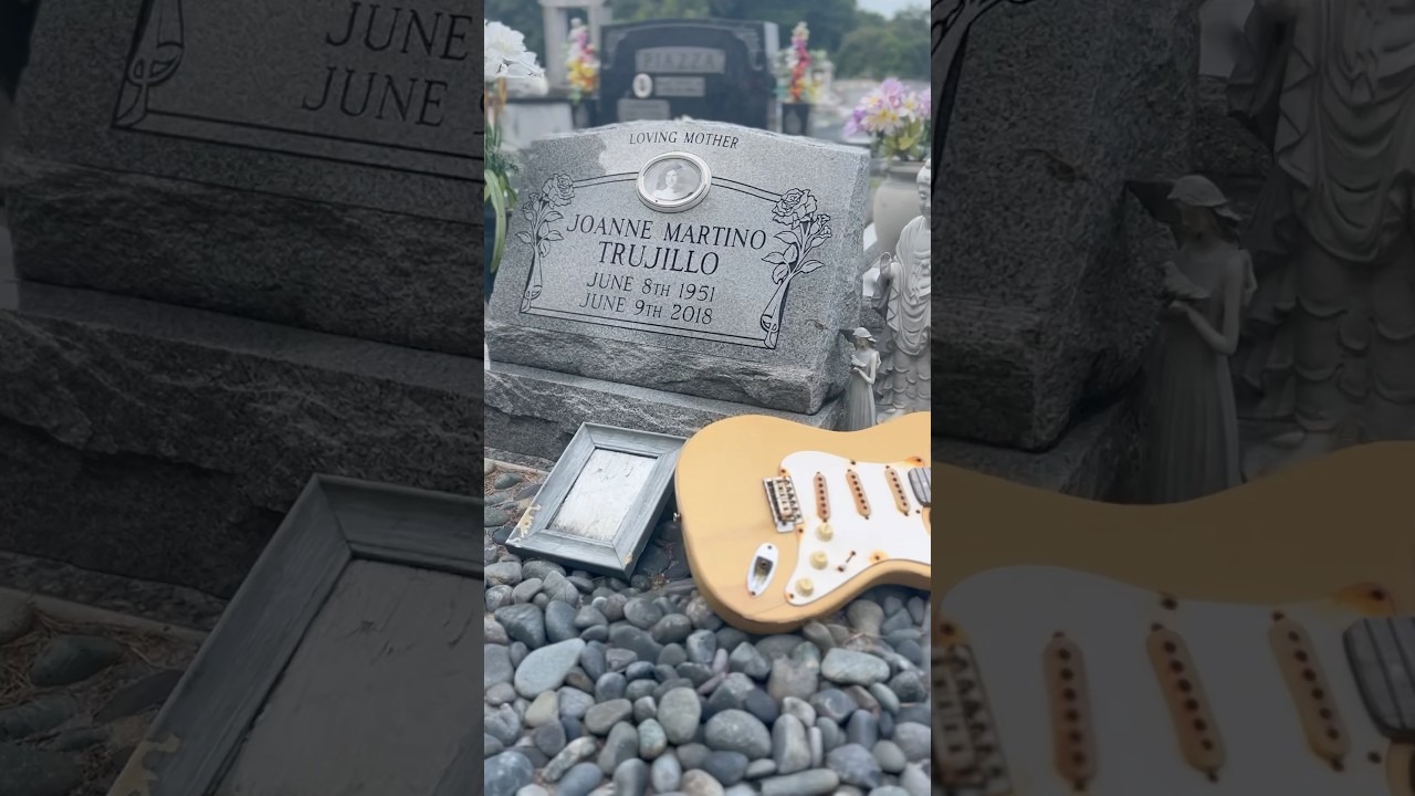 Florida Cemetery- Guitar on a Picture Grave #shorts #graveyard #scary #trending