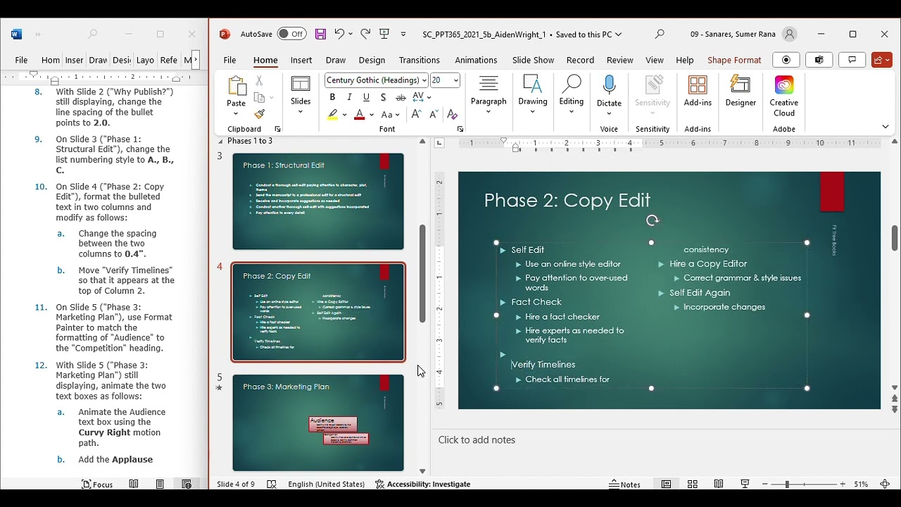 cengage modl powerpoint module 5 project 1b
