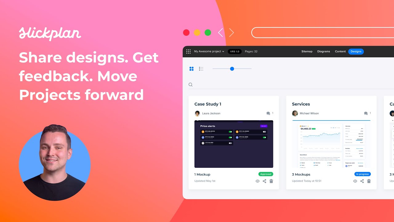 Slickplan’s Design Mockups