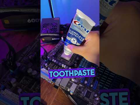 Toothpaste Better Than Thermal Paste? #gaming #pc #toothpaste #amd #cpu #cool #processor #tech #new